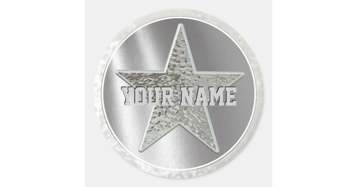 Sheriff Star Sticker mit Ihrem Namen! | Zazzle.de