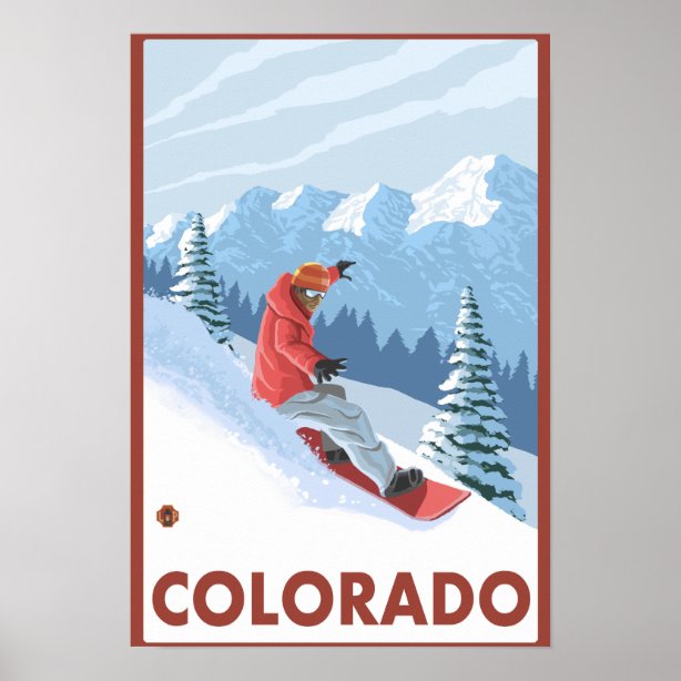 Snowboard Poster | Zazzle.de