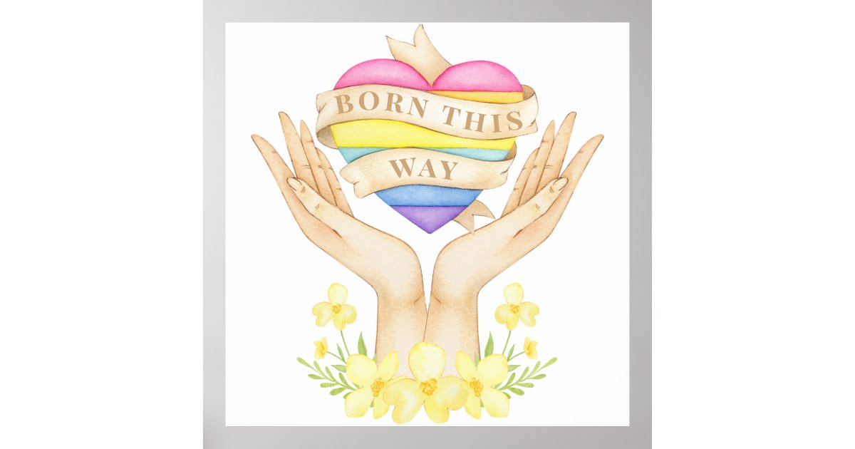 So Geborene LGBT Poster | Zazzle.de
