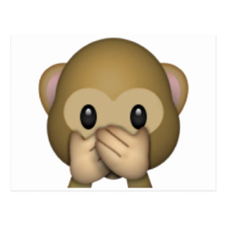 Affe Emoji Postkarten | Zazzle.de