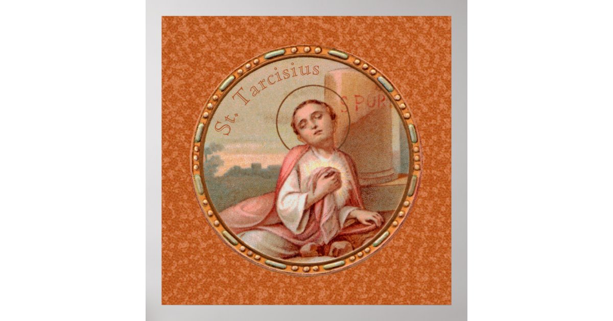 St. Tarcisius of Rome Roundel (BF 004) Poster | Zazzle.de