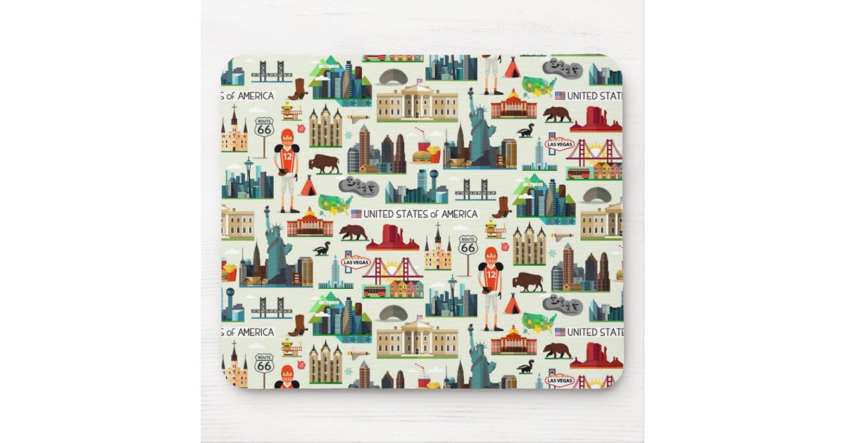 Staat-Symbol-Muster Mousepad | Zazzle.de