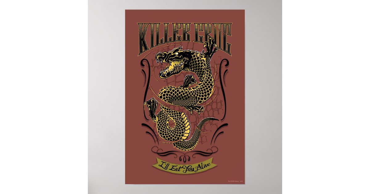 Suicide Squad | Killer Croc Tattoo Poster | Zazzle.de