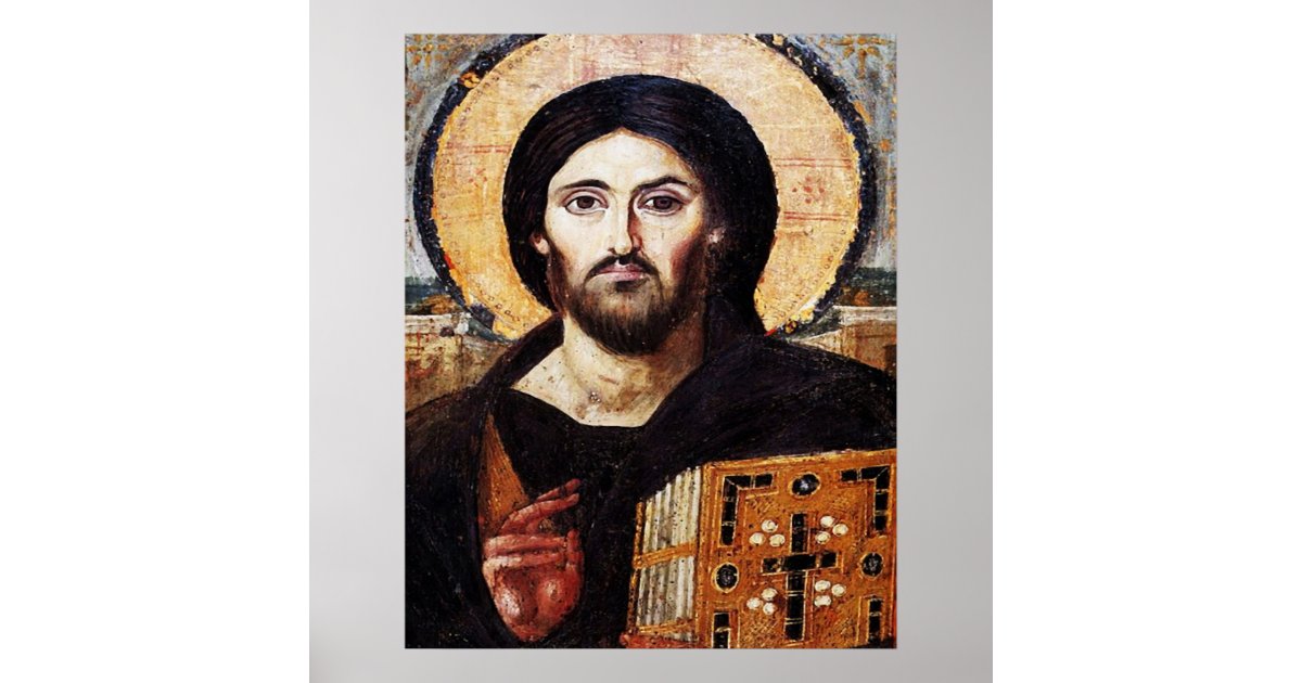 Symbol Jesus Christ Pantocrator Poster | Zazzle.de