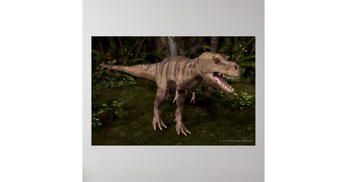 T-Rex Dinosaur Poster | Zazzle.de