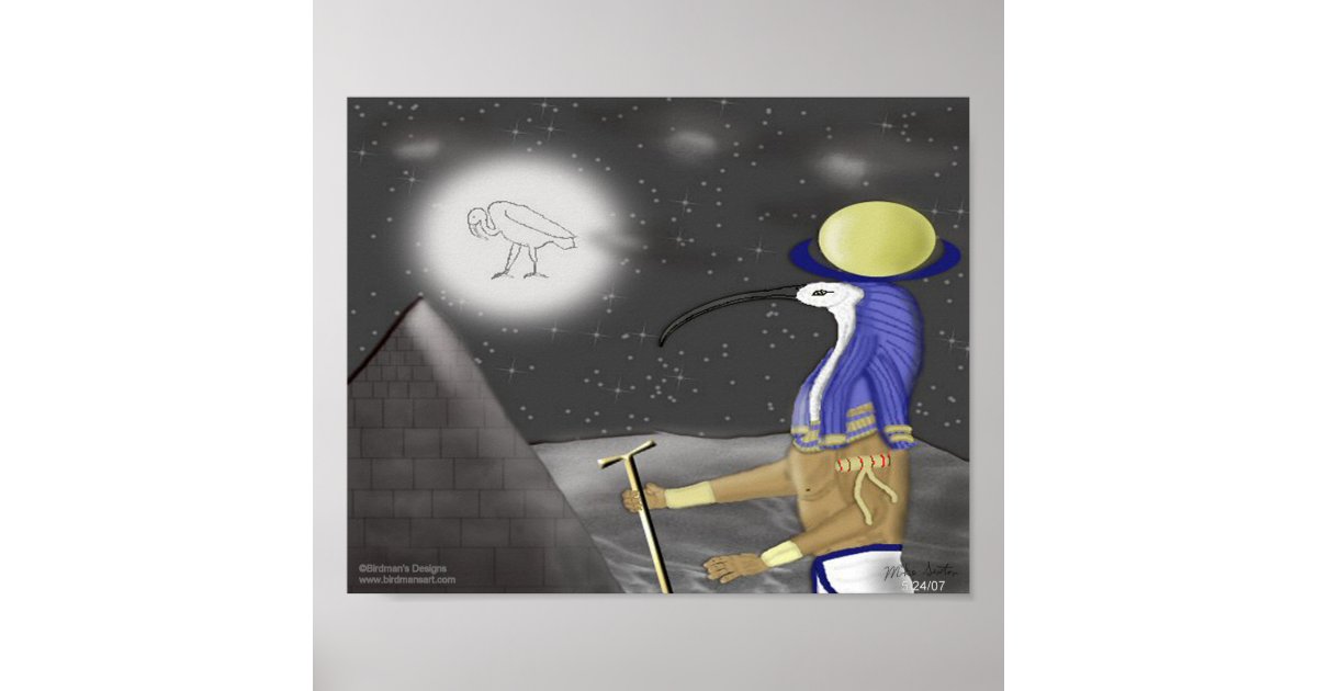 Thoth Moon Deity Poster | Zazzle.de