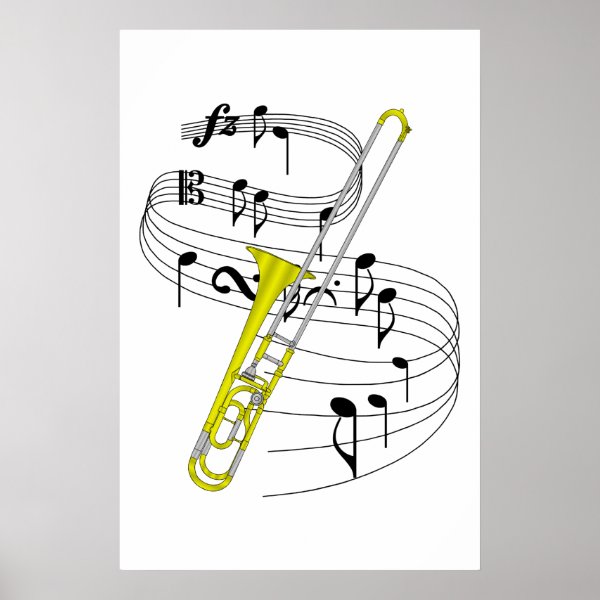 Trombone Poster | Zazzle.de
