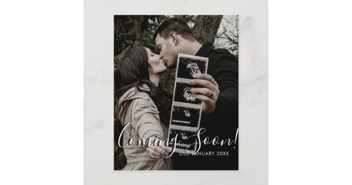 Ultrasound Foto Skript kommt bald Schwangerschaft Flyer | Zazzle.de