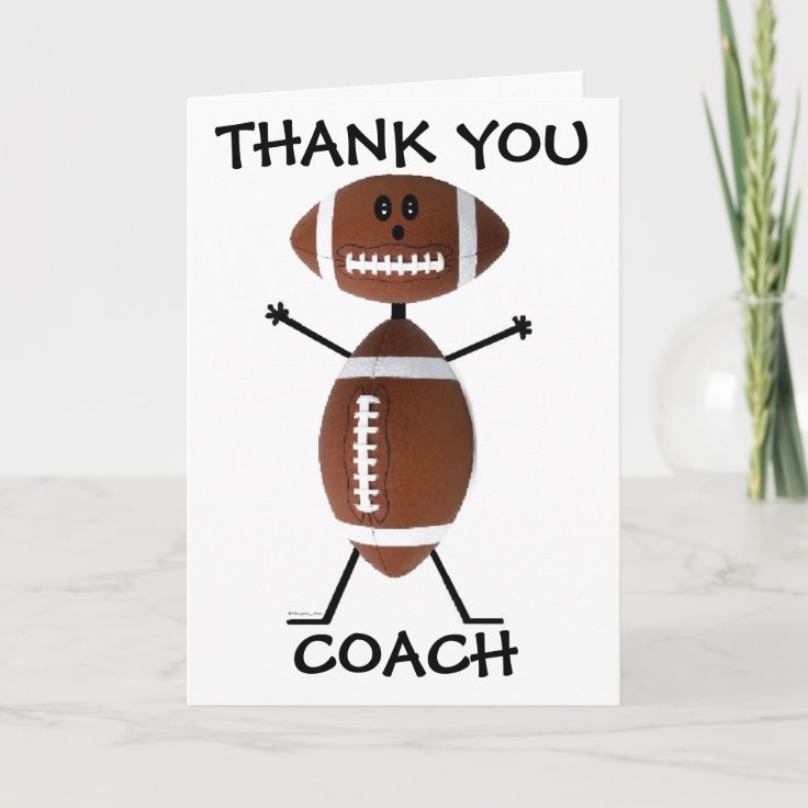 Vielen Dank Fußball Coach Dankeskarte | Zazzle.de