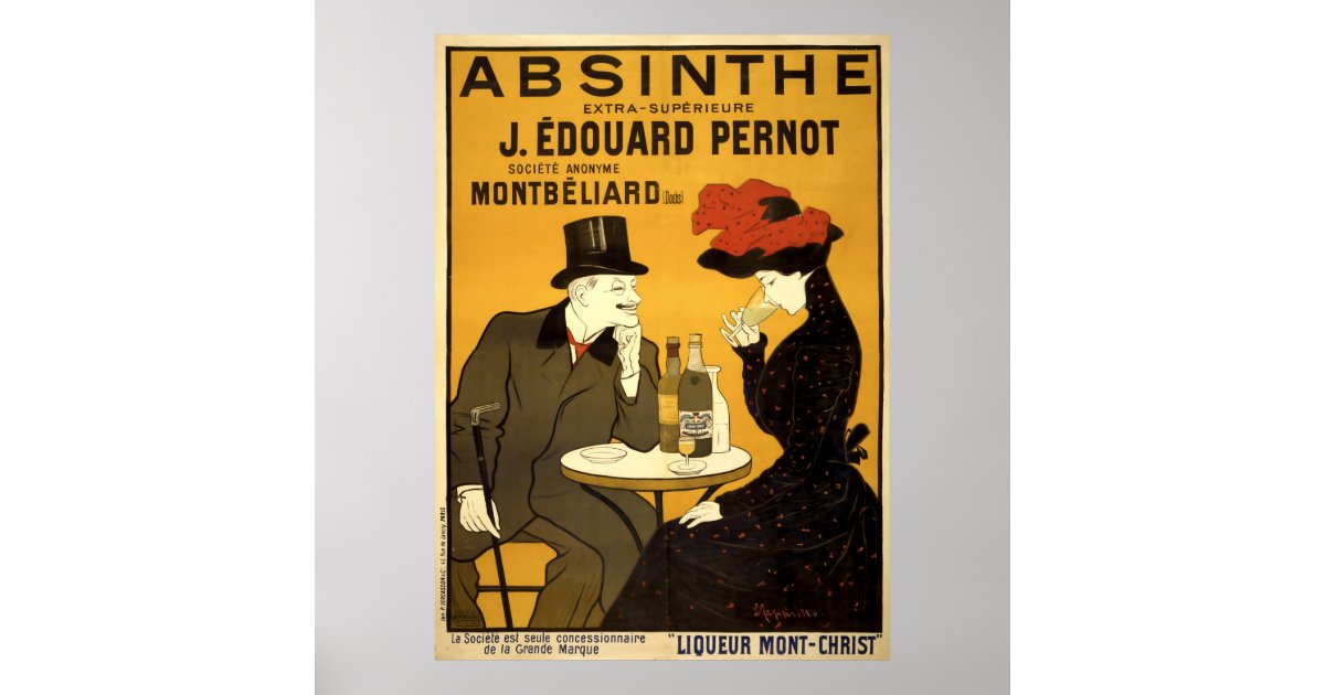 Vintage Jugendstil Absinthe Ad by L. Cappiello Poster | Zazzle.de