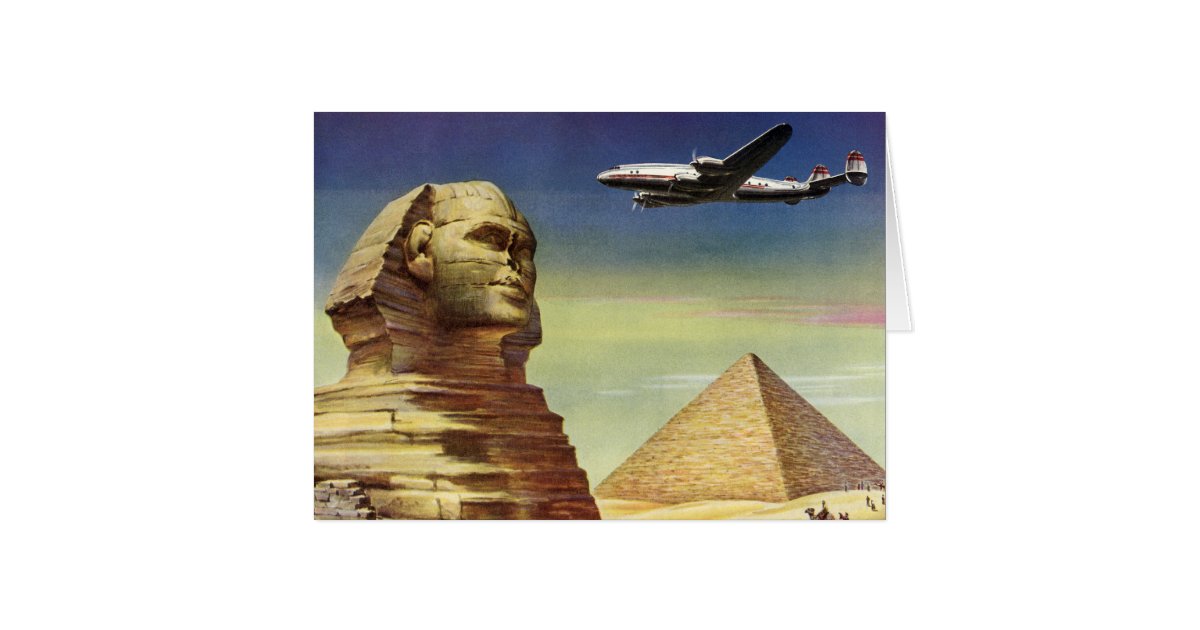 Vintage Pyramids, the Great Sphinx of Giza, Egypt | Zazzle.de