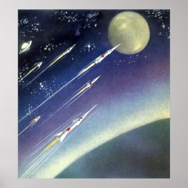 Rakete Poster | Zazzle.de
