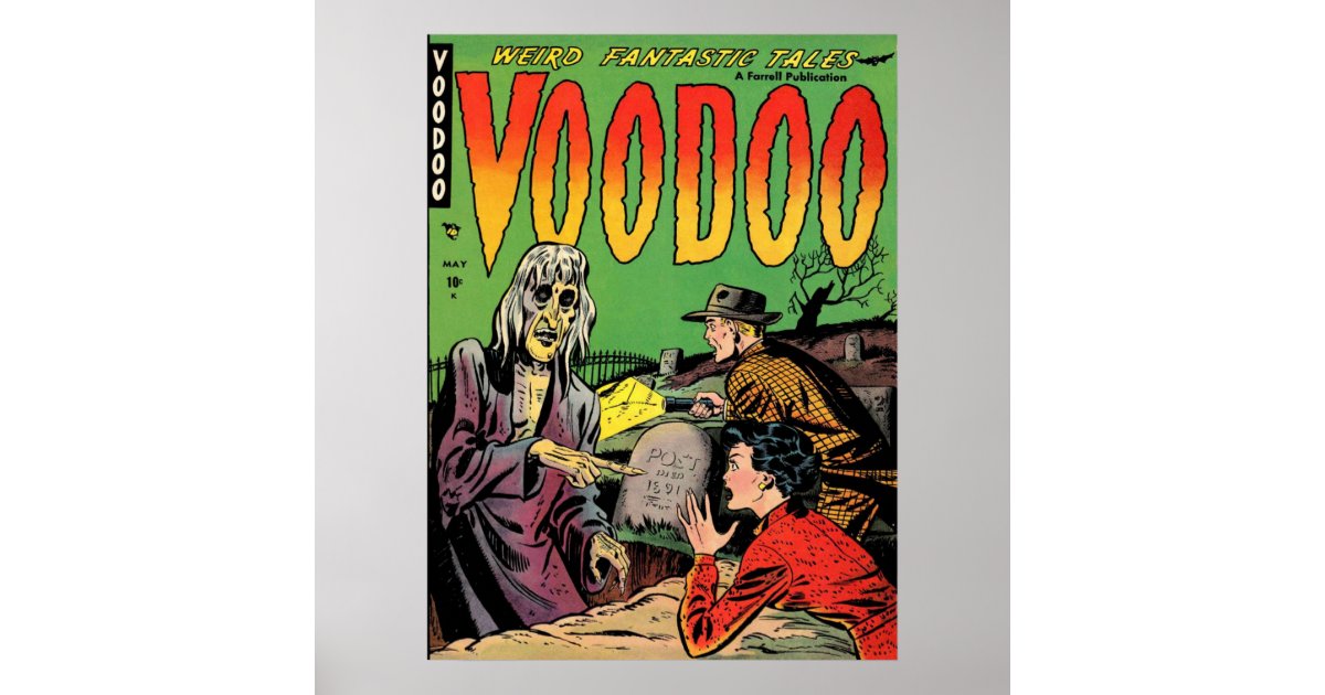 VOODOO Comic Comic Book Poster | Zazzle.de