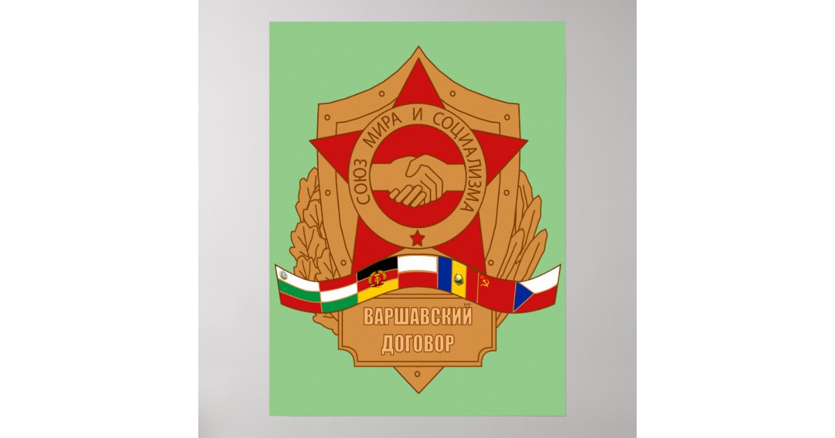 Warschauer Pakt, UdSSR, sozialistischer Ostblock Poster | Zazzle.de