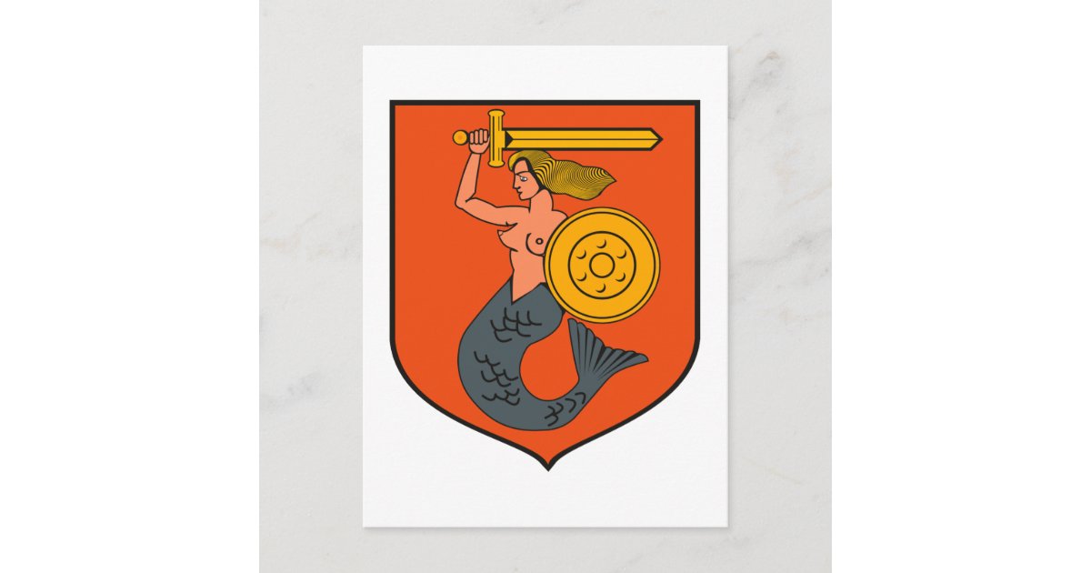 Warschauer Wappen Postkarte | Zazzle.de