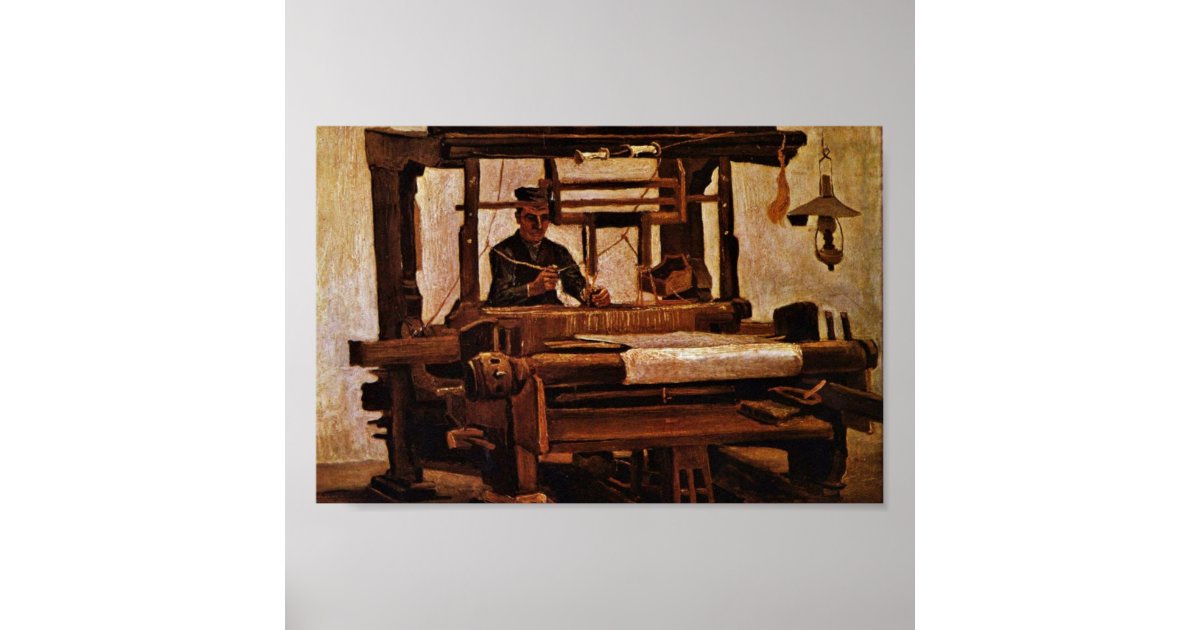 Weaver am Loom von Vincent Van Gogh Poster | Zazzle.de