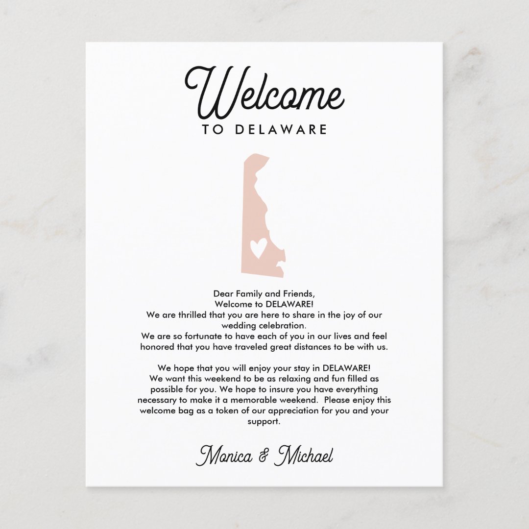 Willkommen bei DELAWARE Letter & Itinerary JEDE FA | Zazzle.de