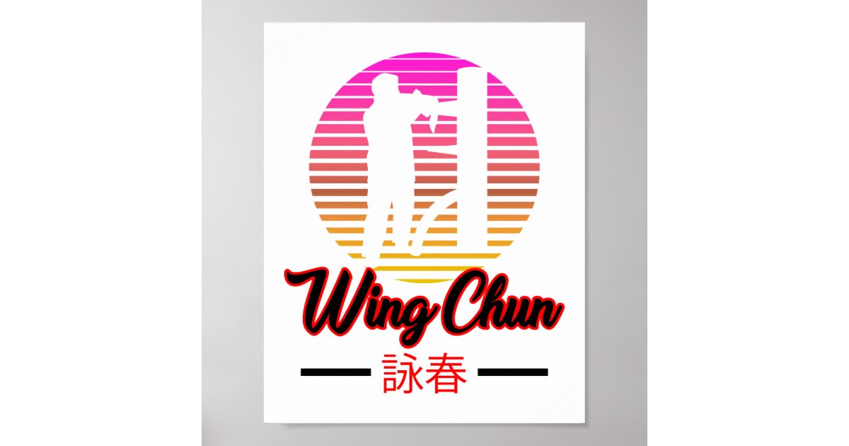 Wing Chun Martial Arts Kung Fu Poster | Zazzle.de