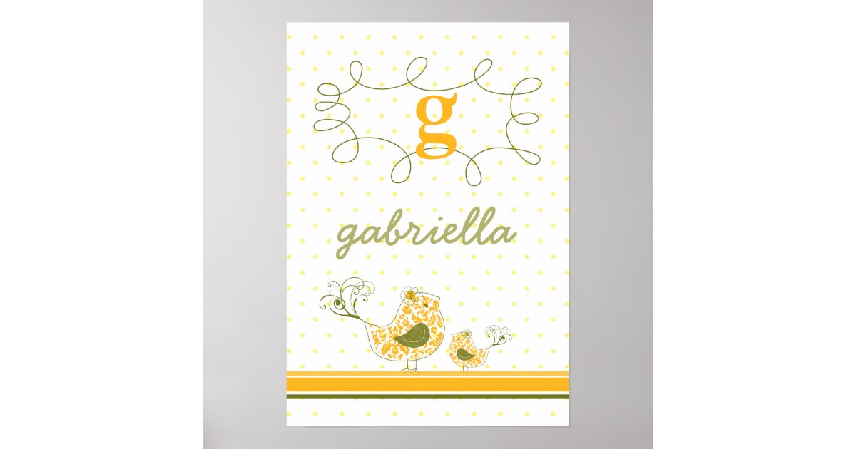 Wirble Mama und Baby Bird Kids Wall A Poster | Zazzle.de